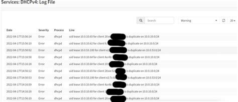 Getting Dhcp Errors After Adding Static Mappings Ropnsensefirewall