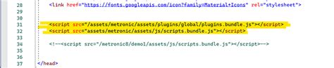 bundles from metronic throws errors 11156 support center asp