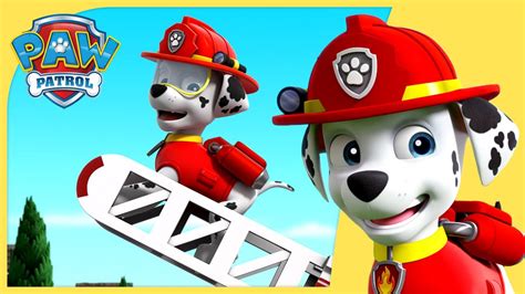Over 1 Hour Of Marshall Rescues 🚒 Paw Patrol Compilation Cartoons