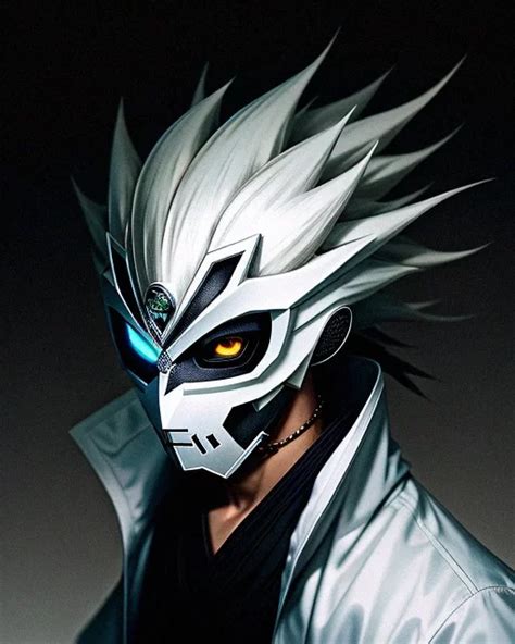 Ai Art Generator Bleach Vizard Oc Male Hollow Mask
