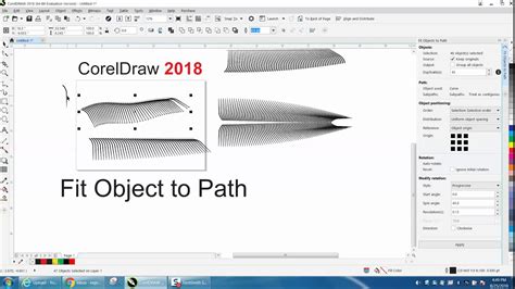 corel draw tips and tricks coreldraw 2018 fit object to path part 2 youtube