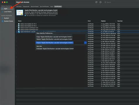 Create An Ios Distribution Certificate P12 Purple Experience