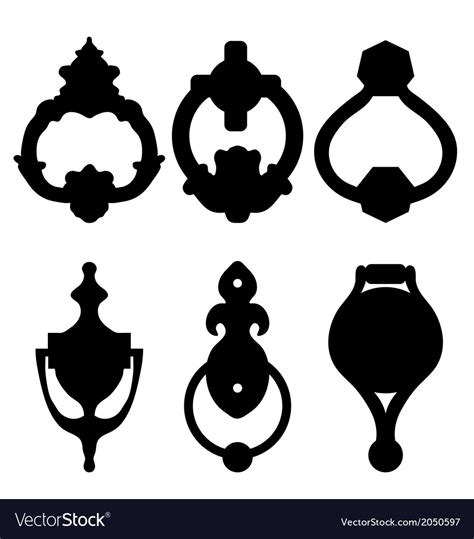 Door Knocker Royalty Free Vector Image Vectorstock