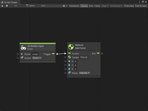 On Button Input Node Visual Scripting 196