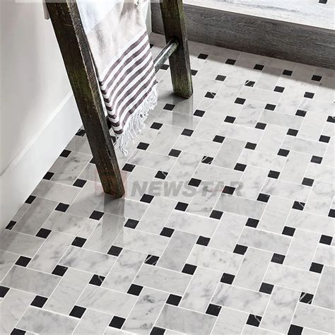 Wholesale Natural Woven Texture Marble Mosaic European Style Bathroom