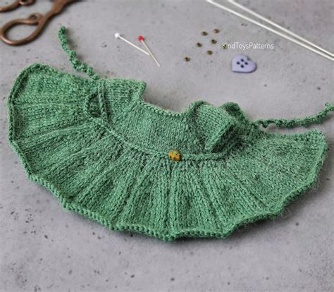 Small Dress For Toys•knitting Dress Pattern•knitting Pattern•small Dress•doll Outfit•knit Toy