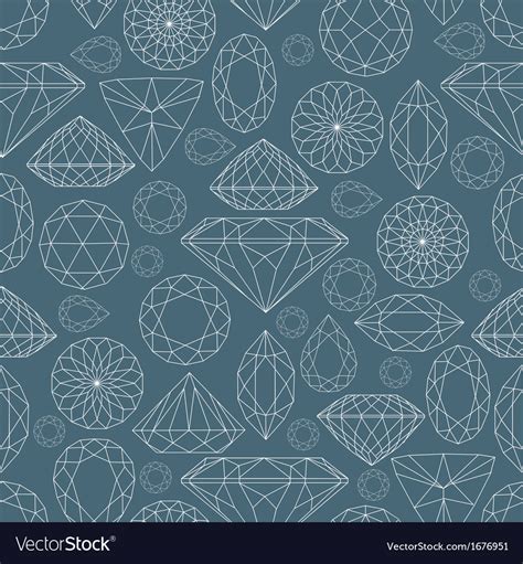 Seamless Diamond Pattern 2 Royalty Free Vector Image