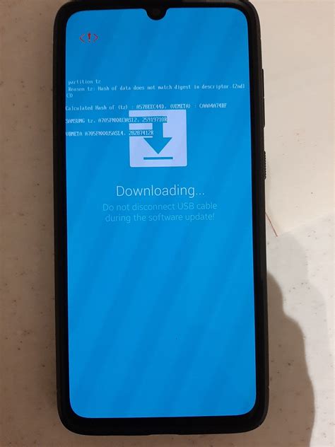 Downloading Android Update Results In Hash Of Data Does Not Match