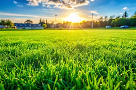 Green Grass Texture Close Up Of Freshly Mowed Lawn Stock Illustration