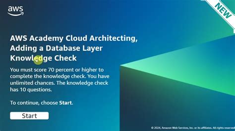 module 6 knowledge check answers adding a database layer aws cloud