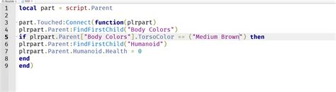 Help With Kill Script And Part Scripting Support Developer Forum