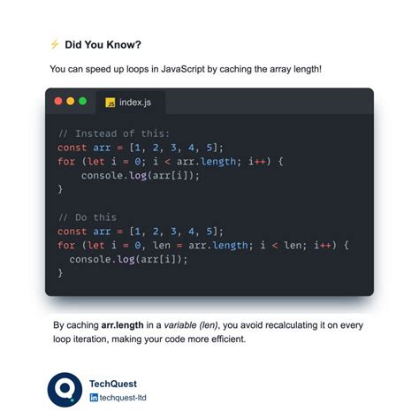 Techquest Ltd On Linkedin Javascript Codingtips