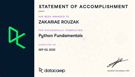 zakariae rouzak on linkedin python datacamp