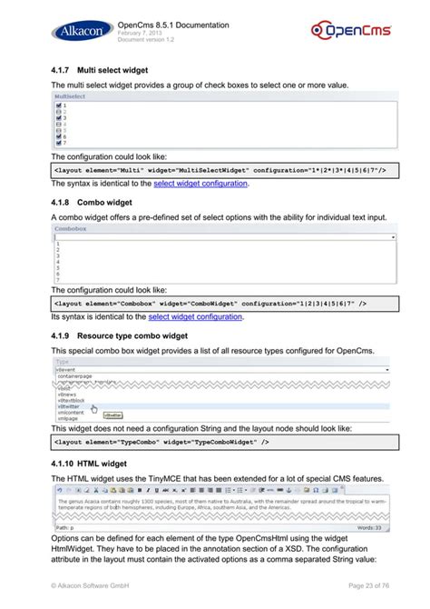 open cms 8 5 1 documentation v1 2 pdf desktop publishing computer software and applications
