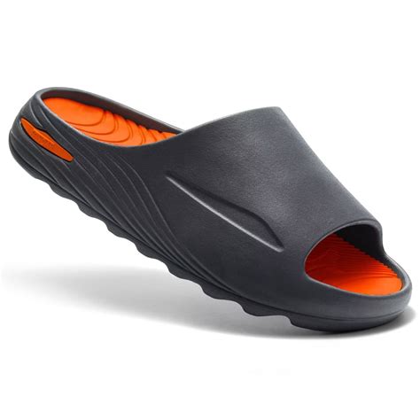 Feinoar Mens Basketball Slides Soft Tech Sandals With Arch Support Feinoar Mens Basketball Slides Soft Tech Sandals With Arch Support