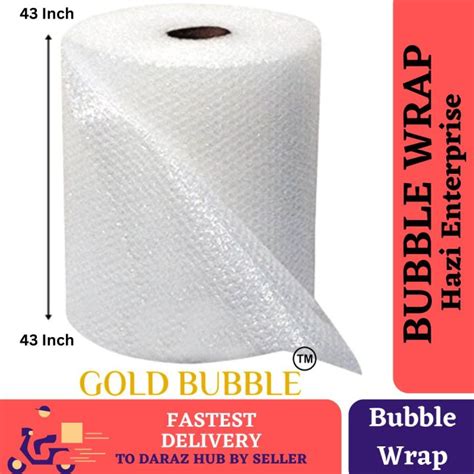 Bubble Wrap 10 Meter Packaging Material Single Side Bubble Wrap Width 43 Inch Premium