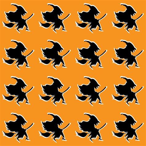 Premium Vector Witch Vector Pattern