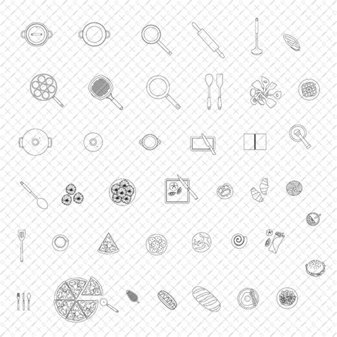 Cad Kitchen And Food Toffu Co How To Plan Cad Doodle Books