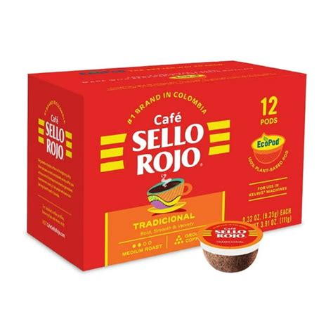 Cafe Sello Rojo Tradicional Single Serve Coffee Pods 12 Count