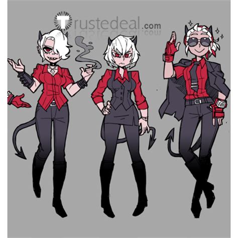 Helltaker Malina Lucifer Justice Zdrada Azazel Pandemonica Red Black