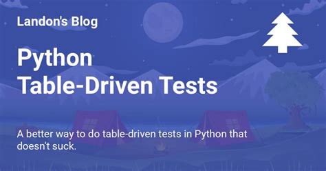 landon clipp on linkedin python table driven tests landon s blog