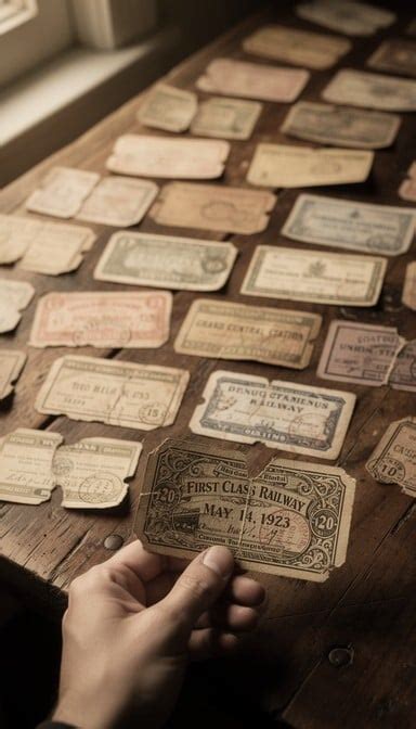 Free Vintage Train Memories Image Vintage Tickets Railway