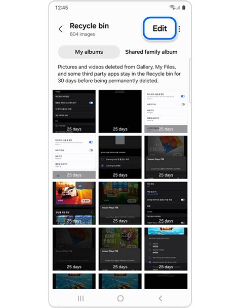 The Updated Recycle Bin Feature In My Files On Galaxy Devices With One