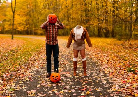 Oh My Gourd Shes Lost Her Head 🎃 Photoshoot Fall Inspo Pumpkin Head