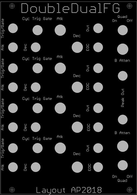 Other Unknown Double Dual Function Generator Eurorack Module On Modulargrid