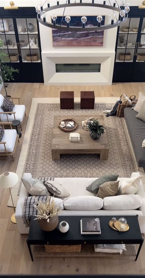 Cozy Living Room With Fireplace Great Room Furniture Layout Ideas