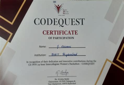 Hackathon Coding Innovation Tech Cii Iwn Jakkapalli Shivani