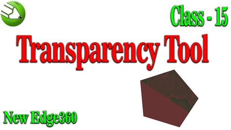 how to use transparency tool in corel draw class 15 l corel draw