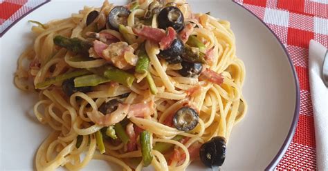 Tallarines Con Espárragos Y Queso De Cabra Receta De Cocina Con Celi
