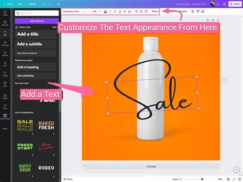 How To Wrap Text Around An Image In Canva Revealed Wraps Bake Sale Text Style