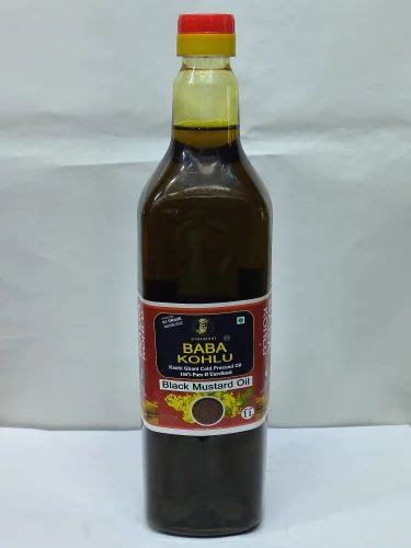 1l Baba Kohlu Cold Pressed Kachi Ghani Black Mustard Oil At ₹ 350pack