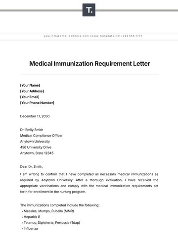 Free Medical Letter For Visa Application Template To Edit Online