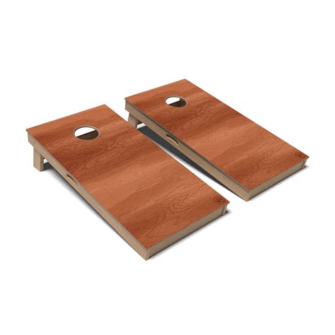 Natural Wood Cornhole Boards Professional Signature Slick Woodys