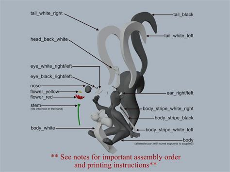 Pepe Le Pew Free 3d Print Model Makerworld