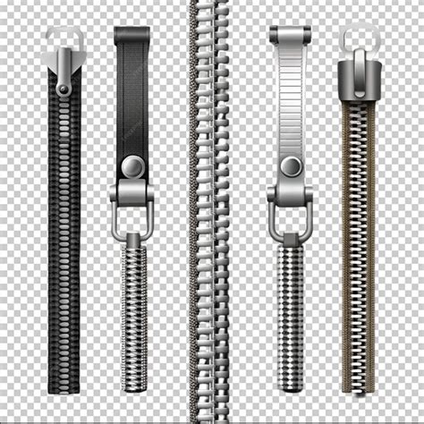 Metal Zip Fasteners Silver Zipper With Different Colours Premium Ai