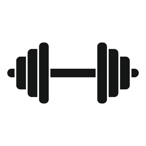 Plano Diseño Icono De Un Pesa Silueta Ideal Para Aptitud Y Gimnasio