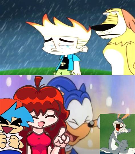 Team Funky Laughs At Johnny Test And Dukey Crying By Jobekrem On Deviantart