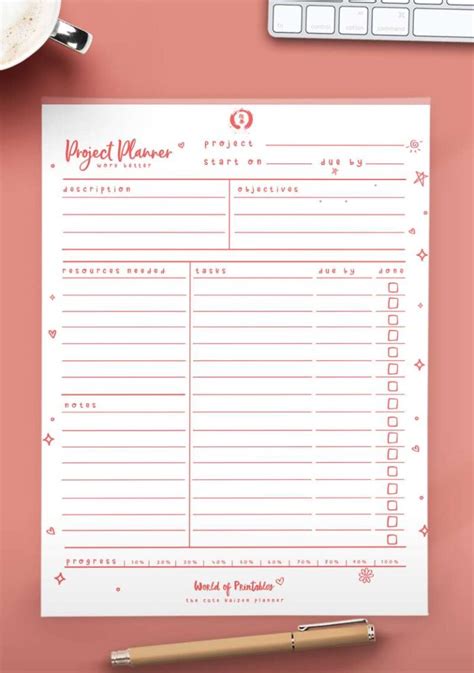 The Kaizen Planner World Of Printables