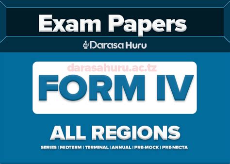 Form Iv Exams Darasa Huru