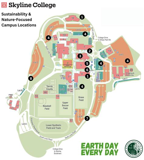 Campus Sustainability Map Sustainability Skyline College