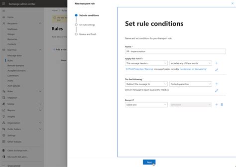 Example Mail Flow Rules Office 365 Phish Protection