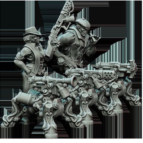 Eldritch Cannon For Artillerist Miniature For Dungeons And Etsy