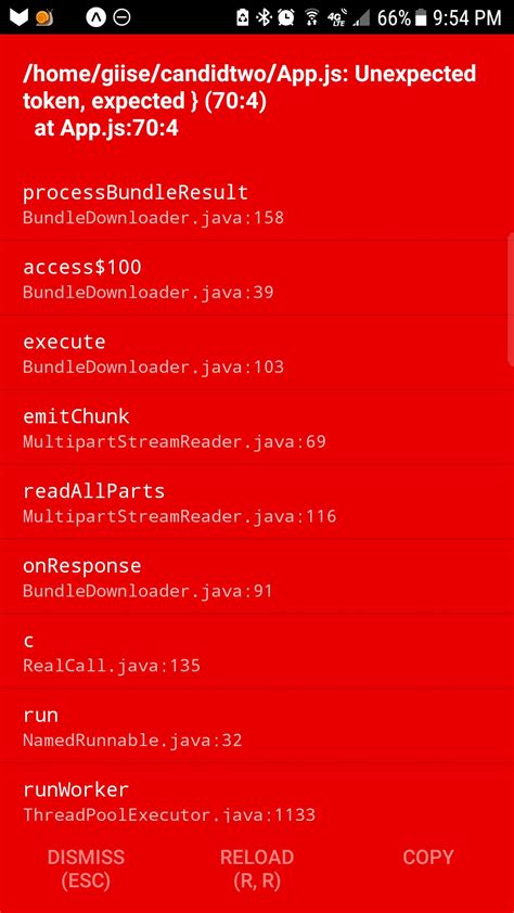 Javascript React Native And Firebase Push Error Stack Overflow