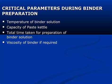 Presentation Process Scale Up And Critical Control Parameters 1 Ppt
