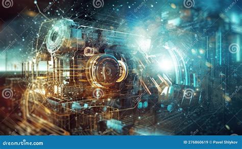 Big Data Concept Digital Neural Network Stock Illustration Illustration Of Strategy Network