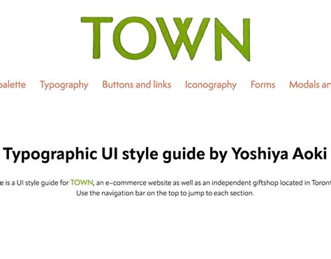 UI Style Guide Prototype On Behance